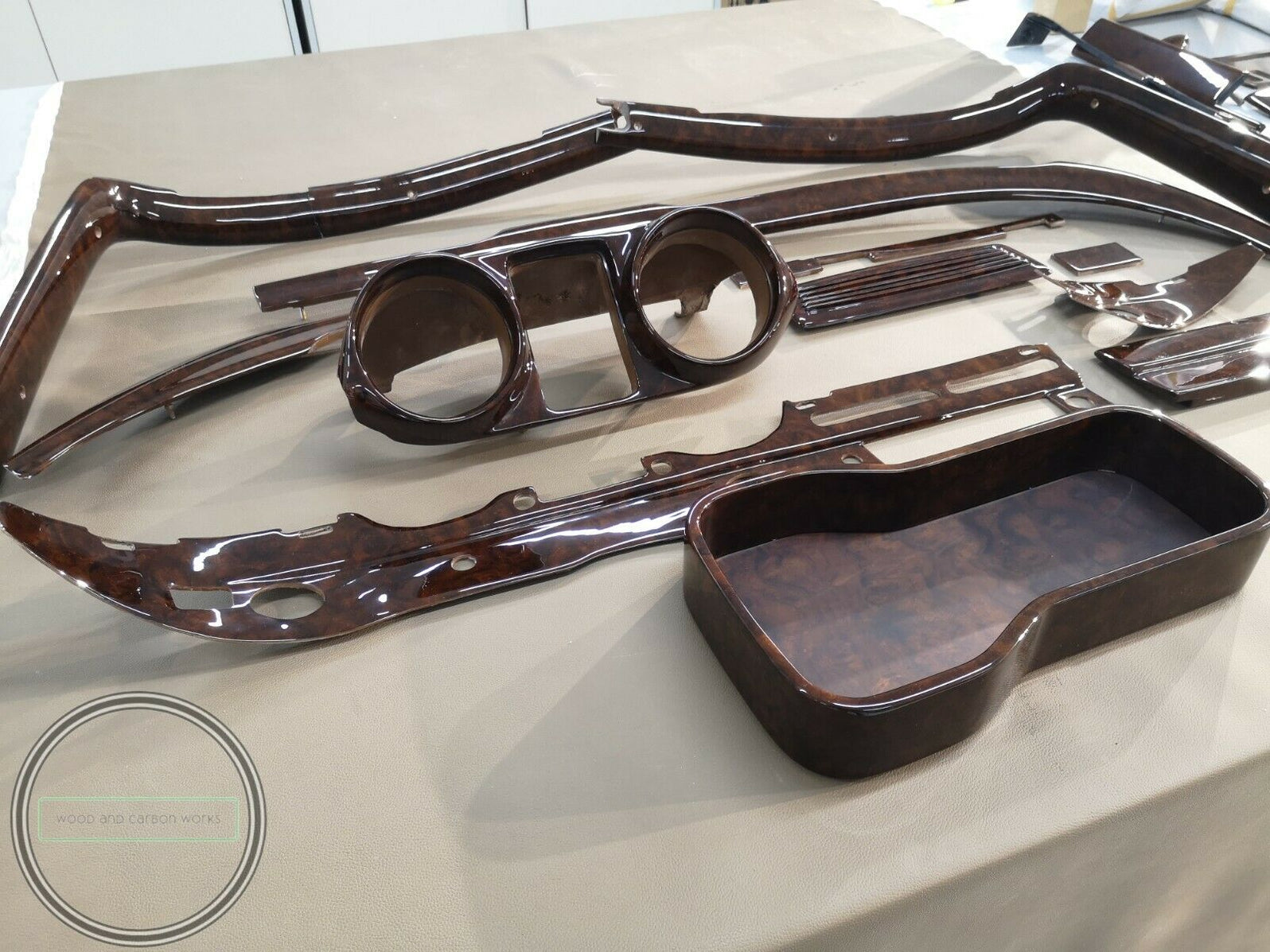 Mercedes W111 Coupe Wood Trim W112 Wood Set Walnut Burl 280se 300se Da ...