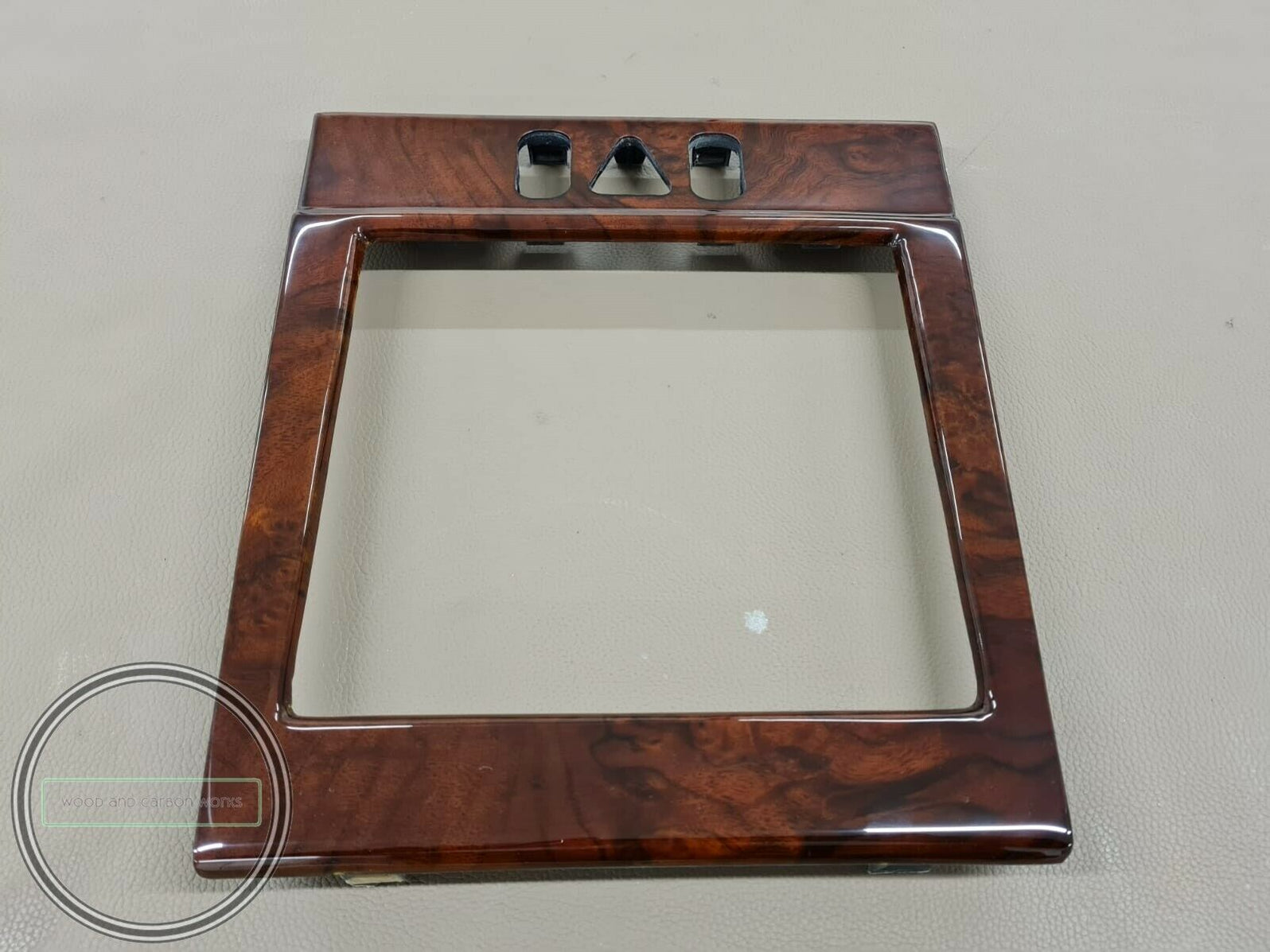 Mercedes W210 Bezel Center Console Wood Trim Comand Burled Walnut ...