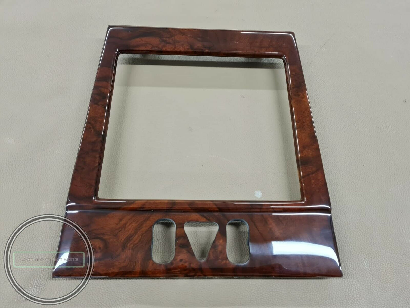 Mercedes W210 Bezel Center Console Wood Trim Comand Burled Walnut ...
