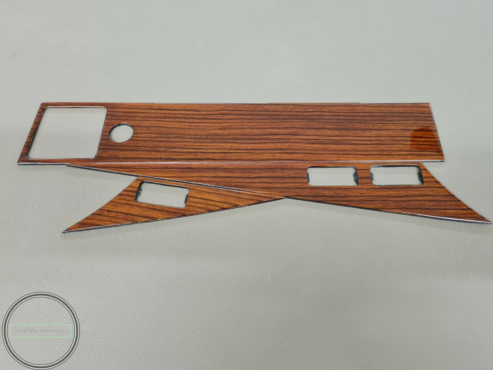 Real Wood Mercedes W201 Wood Trim Set Interior Dashboard Trims Zebrano ...