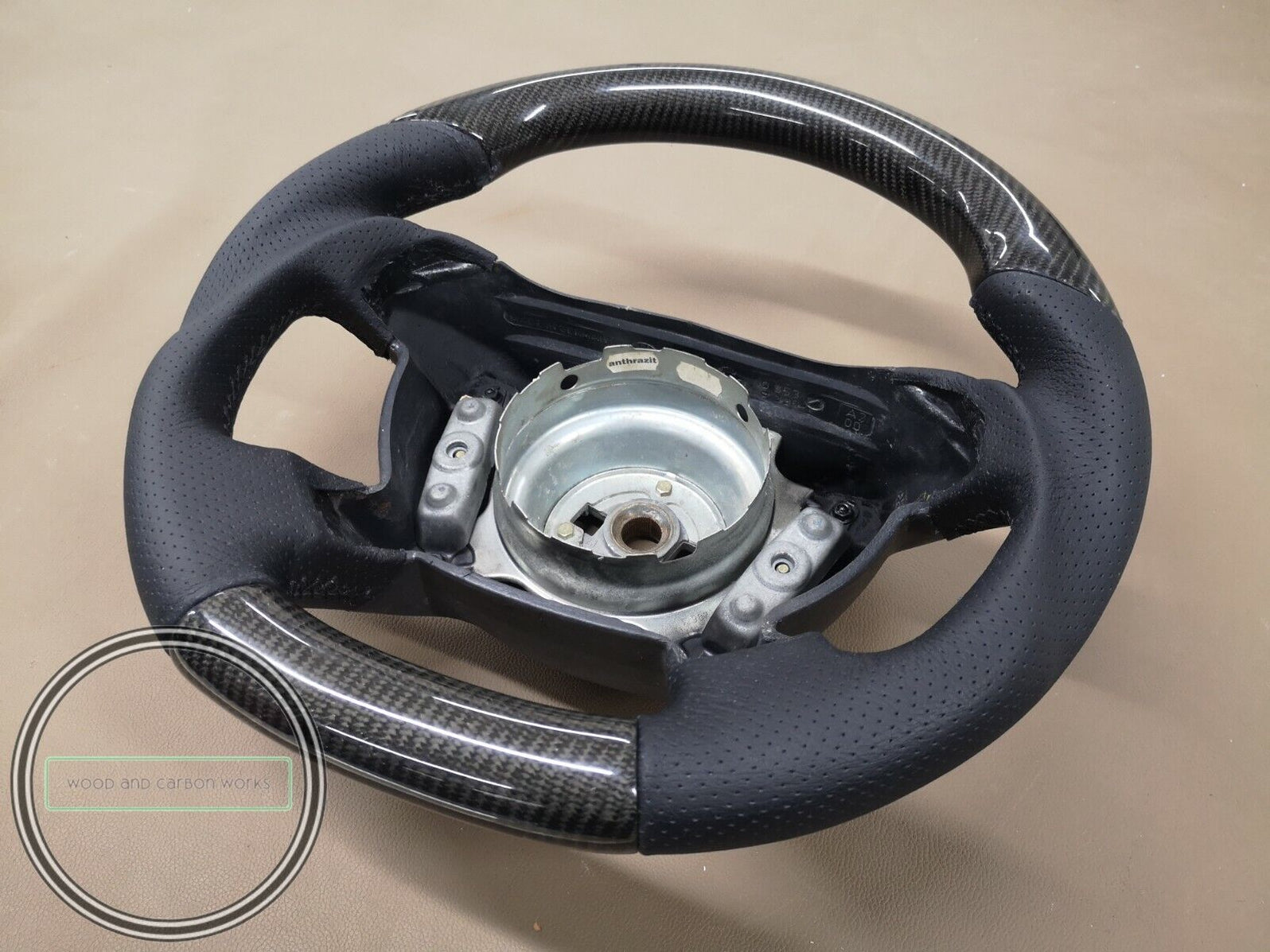 Mercedes Benz R129 R170 SLK W208 CLK Carbon steering wheel set ...
