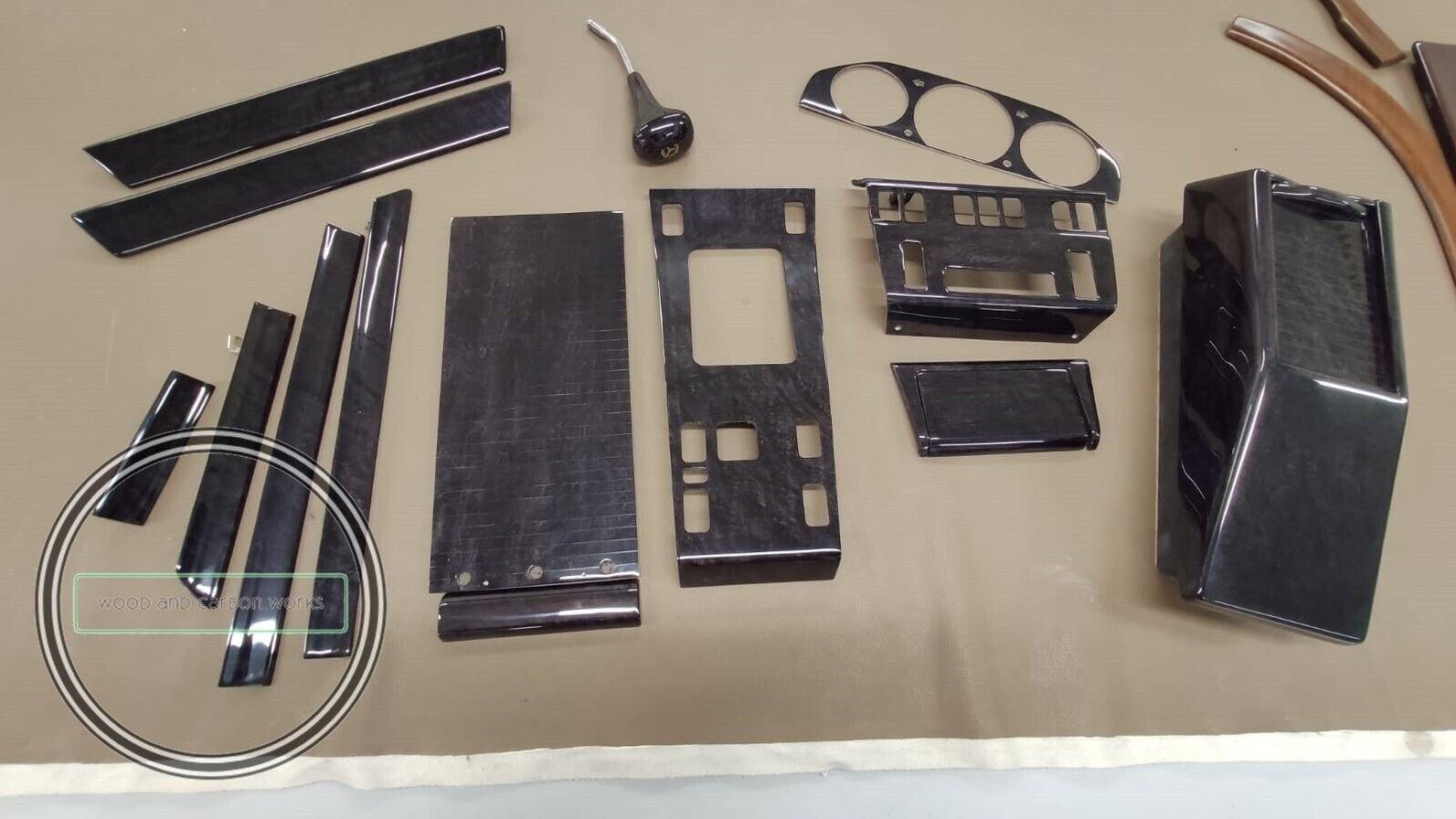 Mercedes W124 Wood Trim set W124 sedan w124 500E MERCEDES Black Birdey ...