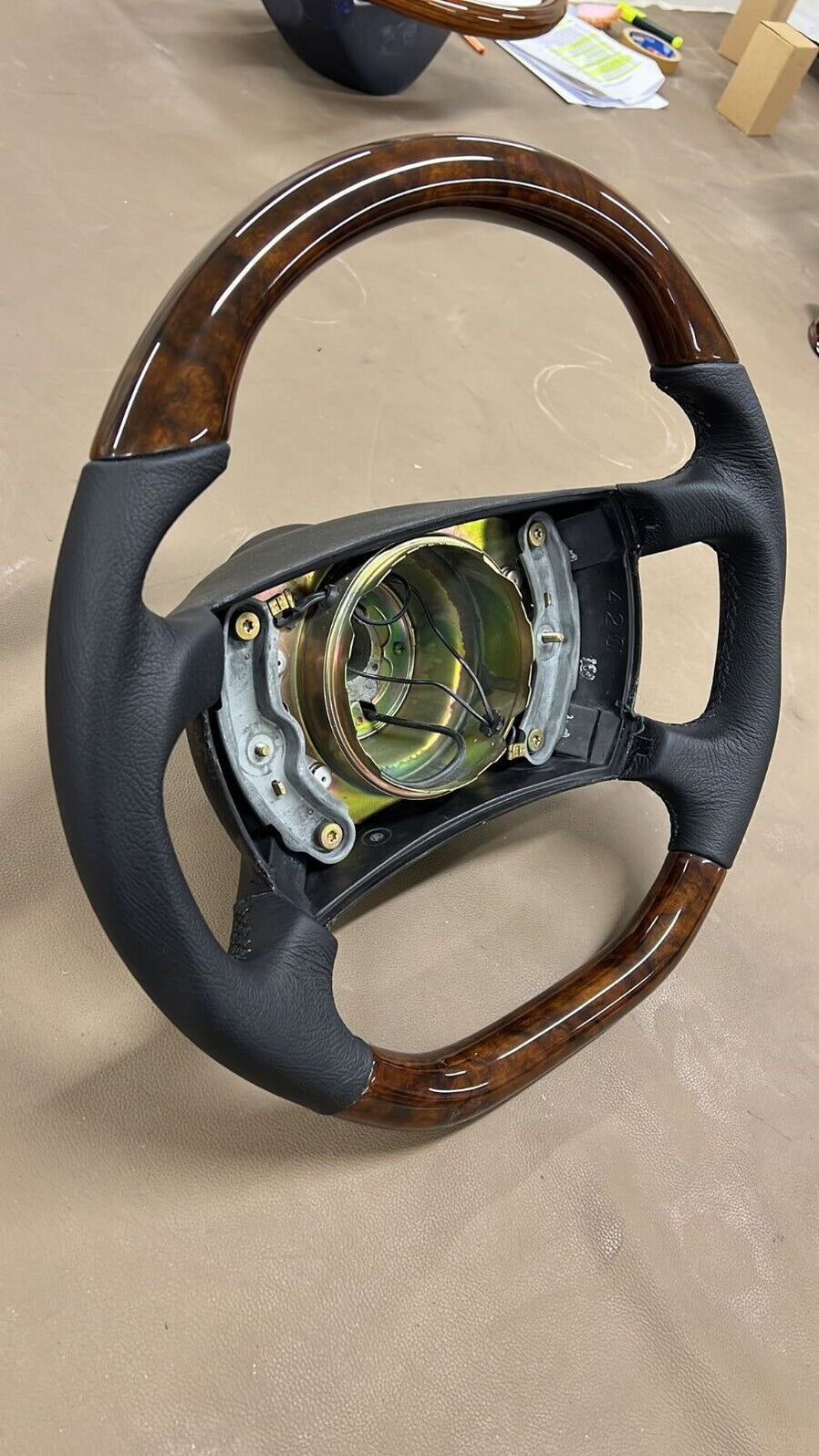 Mercedes srs version Wood Steering Wheel R107 W126 r129 AMG Look ...
