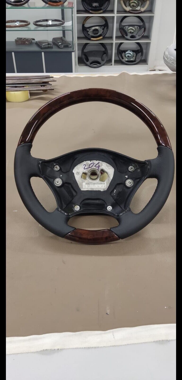 Mercedes Sprinter Vito Wood STEERING WHEEL W639 W903 OEM Covered wood ...