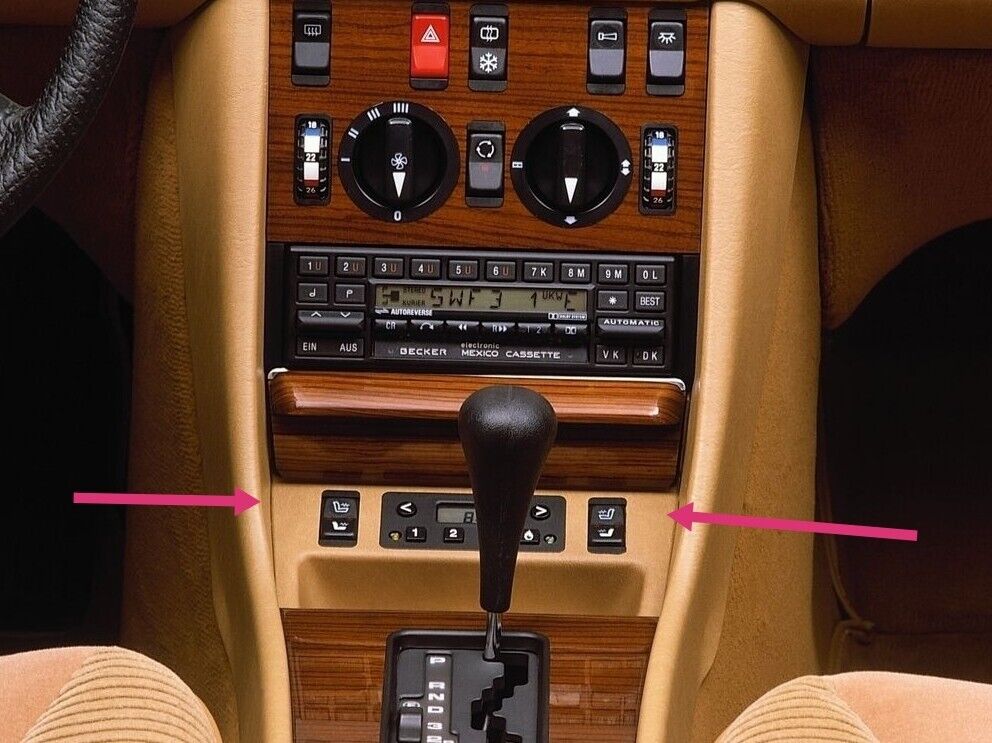 Mercedes W126 Coin Tray Cover Wood 420SEL 560SEL 560SEC webasto laylou ...